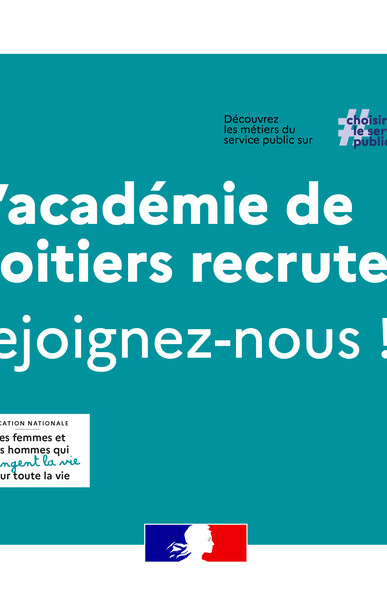 Recrutements dans l'académie de Poitiers | Académie de Poitiers